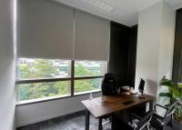 China Blackout Waterproof Roller Window Blinds Polyester Material For Living Room Office for sale