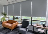 China Blackout Waterproof Roller Window Blinds Polyester Material For Living Room Office for sale
