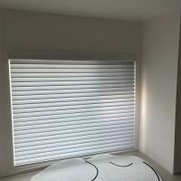 China Roller Zebra Blind Curtain White Gray Colored For Living Room for sale