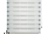 China Double Pane Sheer Zebra Vision Blinds Polyester Metallic Material For Office for sale