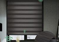 China Grey Motorized Roman Blind Curtains PVC Laminated Type For Living Room for sale