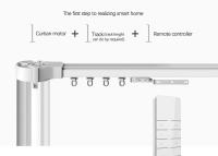 China Aluminum Tuya WIFI electric curtain track system for smart home for sale