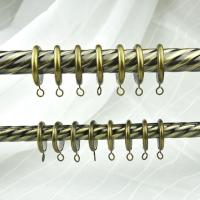 China Decor Home Customized Length 28mm Pole Twist Metal Double Curtain Rod And Tracks for sale