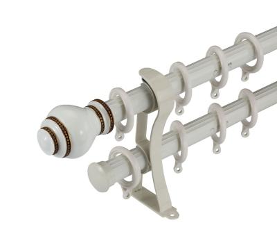 China 32mm thick pole hardware metal aluminum bar complete finished curtain rods with all accessories for sale