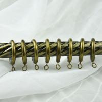 China wholesale window decoration bronze Gold Chrome copper sliver metal iron curtain rods set for sale