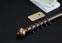 China Elegant Heavy Duty Long Curtain Rod Brackets With Round Finials for sale