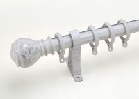 China Australia 29mm Wood Products Resin Back Drop Carved Plastic Hardware Pelmet Curtain Pole Aluminum for sale