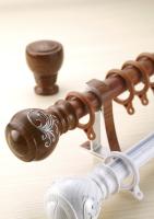 China Australia 29mm Wood Products Resin Back Drop Carved Plastic Hardware Pelmet Curtain Pole Aluminum for sale