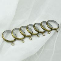 China Window Twisted Wrought Iron Curtain Pole Short Brass Double Curtain Rods for sale