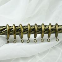 China Living Room160/200/250/300/350/400cm Twist Iron Pole Single Swivel Curtain Rods Wholesale Morocco for sale