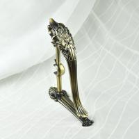 China 28/19mm Bronze Curtain Finials Twisted Curtain Pole Curtain Rod Accessories for sale