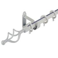 China Ready ship window decorative ball end cap metal 28mm diameter single curtain rods with curtain rod accessories for sale