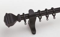 China Wall Mount 28mm Aluminum Pipe Double Curtain Rod Holder Image Curtain for sale