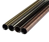 China 28mm Extendable Curtain Pipe Rod Silver Color For Home Window for sale