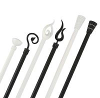 China Antique Brass Stainless Steel Extendable Curtain Rods With Curtain Accessories for sale