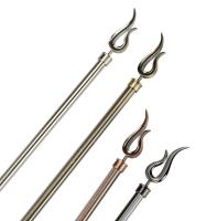 China Antique Brass Stainless Steel Extendable Curtain Rods With Curtain Accessories for sale