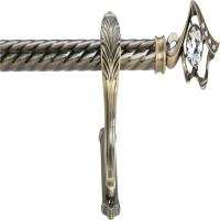 China 17 years China factory wholesale metal twist curtain rods in curtain poles tracks accessories for sale