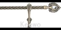China 17 years China factory wholesale metal twist curtain rods in curtain poles tracks accessories for sale