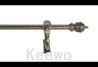 China 17 years China factory wholesale metal twist curtain rods in curtain poles tracks accessories for sale