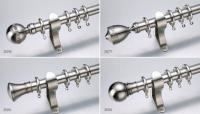 China Modern Curtain Pipe Rod Metal Stainless Steel Material Bronze Nickel Color for sale