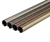 China Gold Telescoping Aluminium Curtain Pole Extensible For Home Hotel for sale