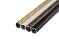 China Gold Telescoping Aluminium Curtain Pole Extensible For Home Hotel for sale