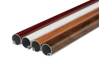 China Gold Telescoping Aluminium Curtain Pole Extensible For Home Hotel for sale