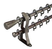 China 120 Inches Adjustable Curtain Pipe Rod Stainless Steel Material for sale