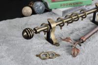 China Gold Sliver Curtain Rod End Cap Curtain Accessories for sale