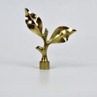 China Gold Sliver Curtain Rod End Cap Curtain Accessories for sale