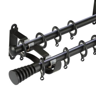 China Single Double Curtain Pipe Rod Steel Material Modern Style For Home for sale