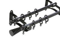 China Single Double Curtain Pipe Rod Steel Material Modern Style For Home for sale