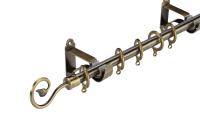 China Rod Aluminum Bar Ceiling Mount Curtain Rod Double Bracket Wall Curtain Bracket for sale