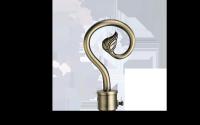 China Rod Aluminum Bar Ceiling Mount Curtain Rod Double Bracket Wall Curtain Bracket for sale