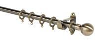 China Aluminum Alloy Metal Curtain Rod Sets For Home Window Decoration for sale