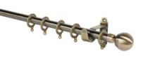China Aluminum Alloy Metal Curtain Rod Sets For Home Window Decoration for sale