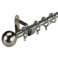 China oriental short solid twisted wrought iron wood curtain rods pipes for sale