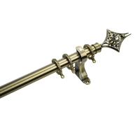 China Stainless Steel Living Room Curtain Rod With Painting Plating Treatment for sale