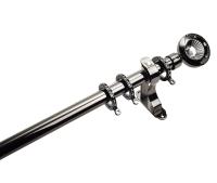 China Stainless Steel Living Room Curtain Rod With Painting Plating Treatment for sale
