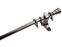 China Stainless Steel Living Room Curtain Rod With Painting Plating Treatment for sale