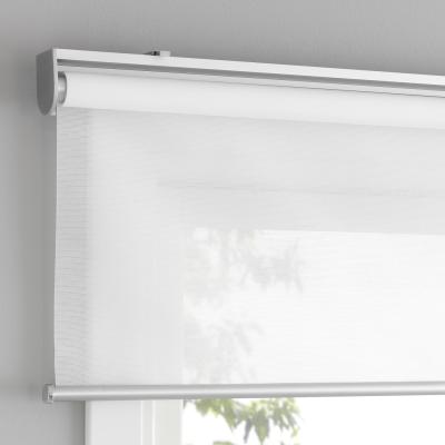 China Fabric Grey Fireproof Roller Window Blinds Manual For Home Hospital Office for sale