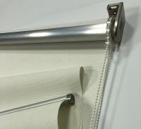 China Fabric Grey Fireproof Roller Window Blinds Manual For Home Hospital Office for sale