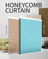 China Light Filtering Grey Honeycomb Blackout Blinds , Modern Corded Cellular Shades for sale
