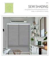China Light Filtering Grey Honeycomb Blackout Blinds , Modern Corded Cellular Shades for sale