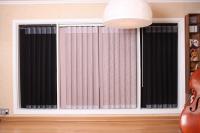 China Electric Modern Vertical Fabric Blinds , Pink Window Blinds For Luxury Home for sale