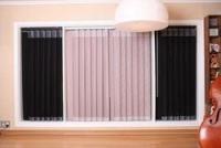 China Electric Modern Vertical Fabric Blinds , Pink Window Blinds For Luxury Home for sale