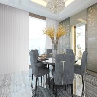 China Decorative White Window Vertical Blinds Manual Control For Patio Bathroom for sale