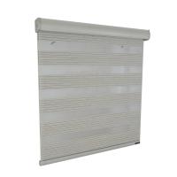 China Semi Blackout Zebra Roller Shades , Dual Layer Roller Blinds For Window Decorative for sale