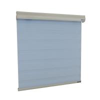 China Dual Layer Sheer Motorized Zebra Blinds Horizontal Pattern For Oriel Window for sale