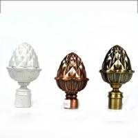 China 19mm Window Curtain Rod Accessories With Gold Sliver Bronze Copper Color for sale